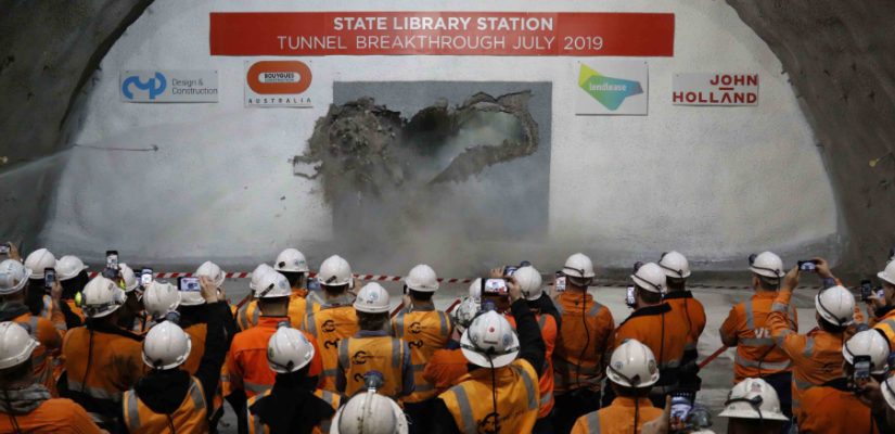 Metro Tunnel project achieves drilling breakthrough - Rail Express