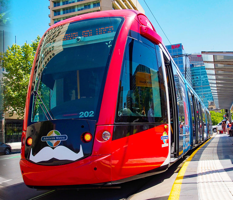 Movember makeover for Adelaide trams - Rail Express