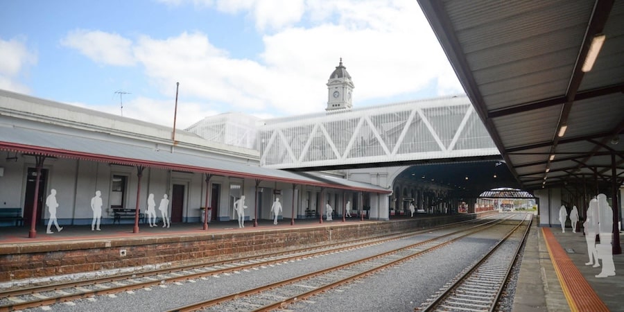 Works progress on accessibility uplift at Ballarat Station - Rail Express