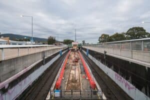 Works progressing on new Boronia Station - Rail Express