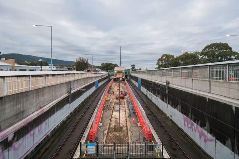 Works progressing on new Boronia Station - Rail Express